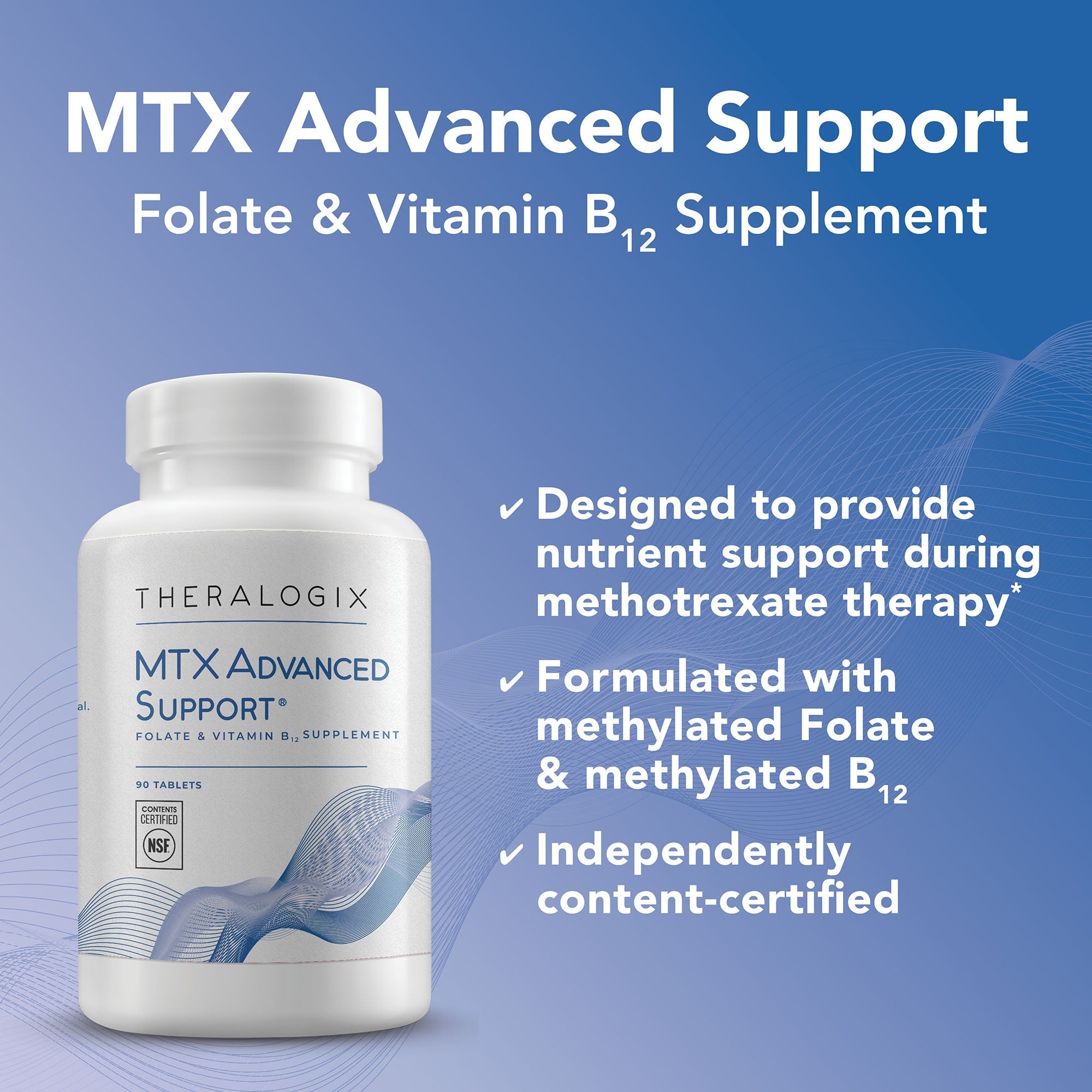 MTX Advanced Support® B12 & folate Supplement | Theralogix